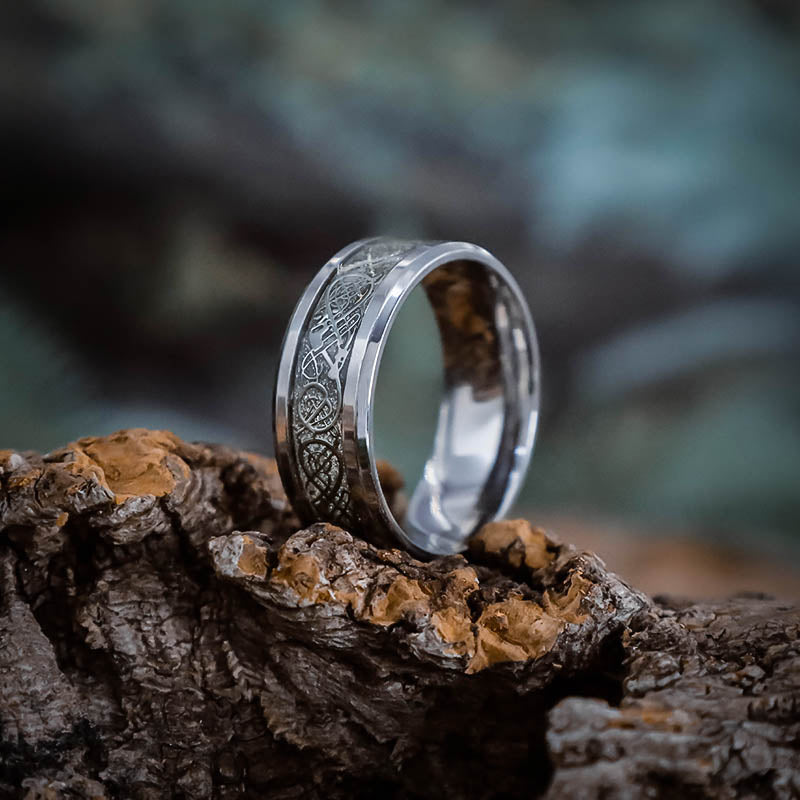 Viking Ornamental Ring - Norse Viking Wedding Band Jewelry