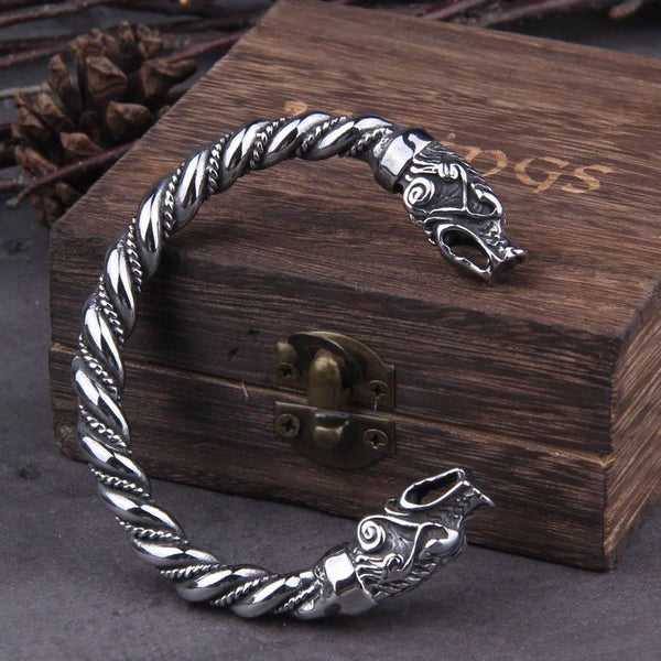 Viking Dragon Arm Ring - Norse Nidhoggr / Fafnir Bracelet