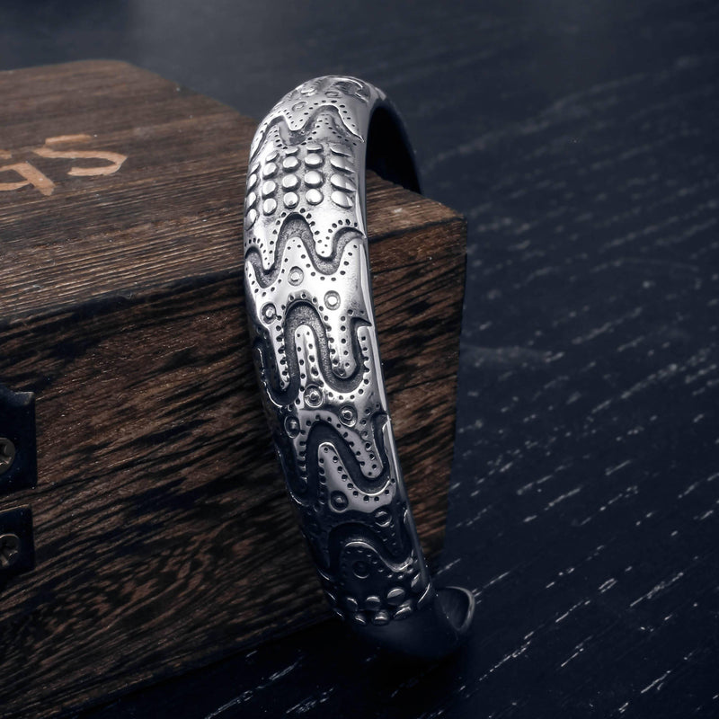 Viking Draupnir Arm Ring - STERLING SILVER Norse Odin's Bracelet