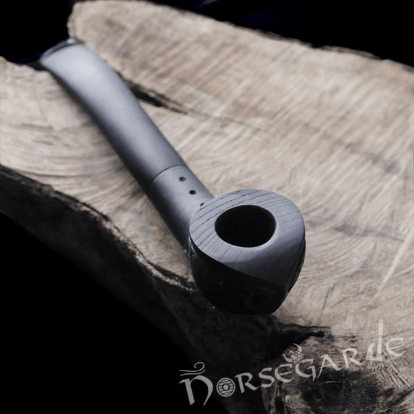 Handcarved Raven Smoking Pipe - Oak