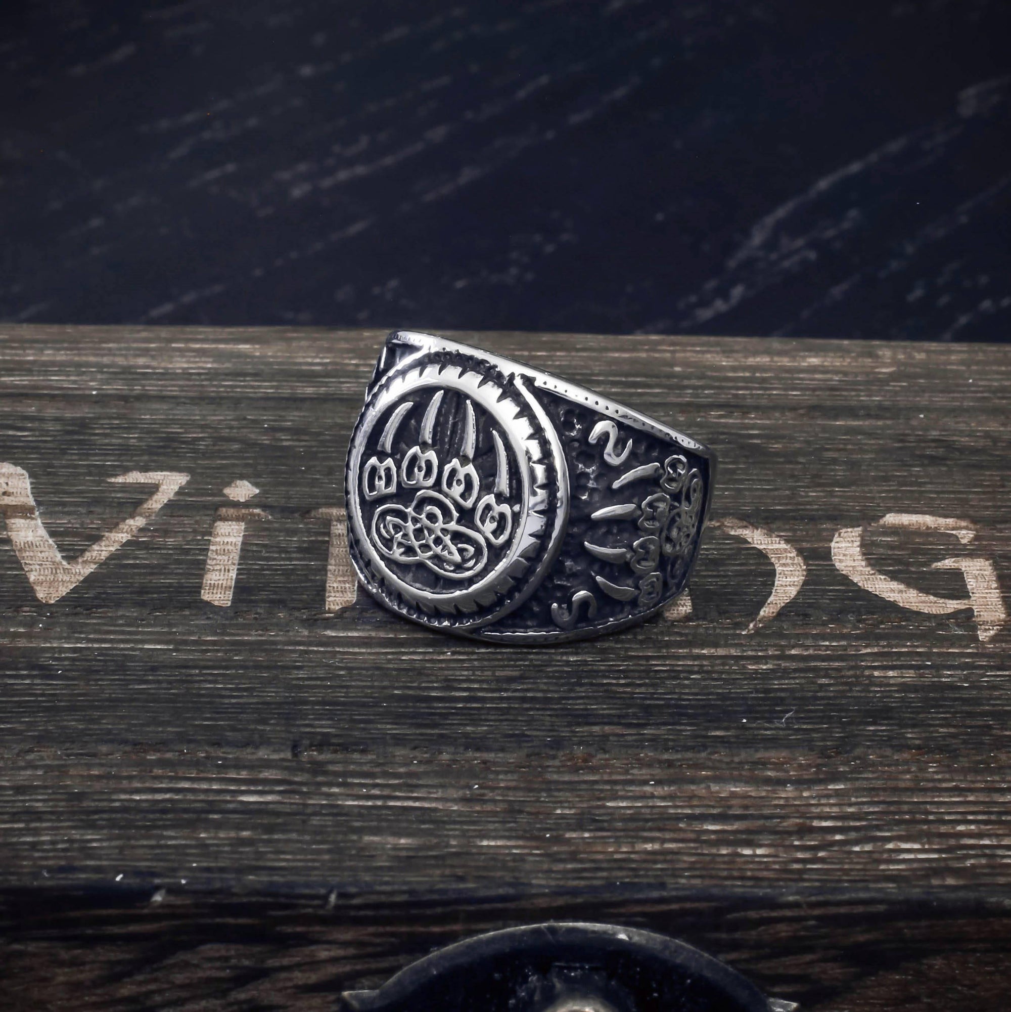 Sign of Veles Signet Ring - Norse Viking Jewelry