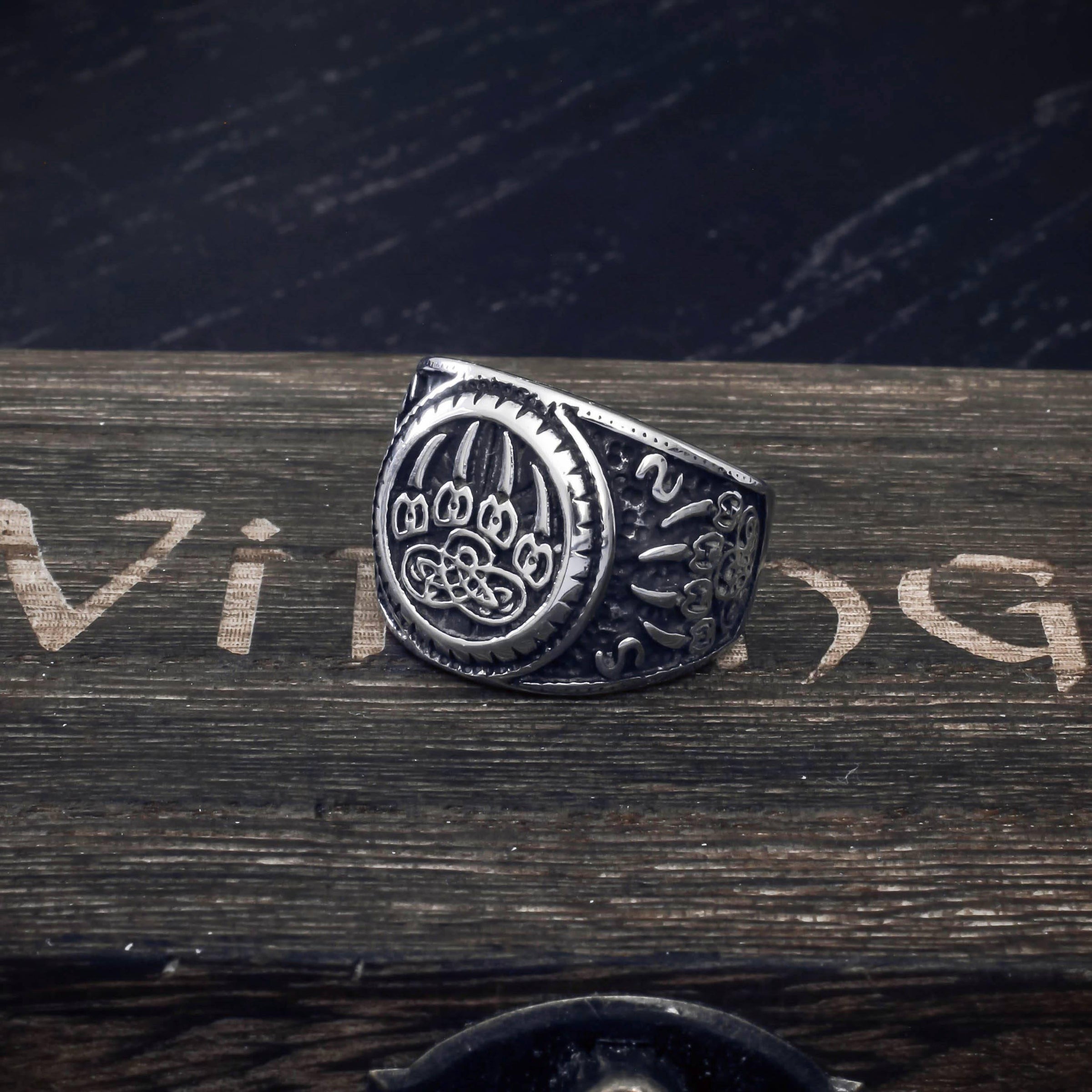 Sign of Veles Signet Ring - Norse Viking Jewelry